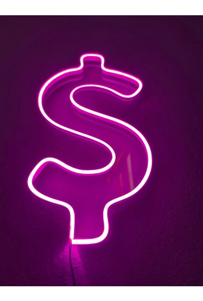 Dekoraven Dolar Neon Şekiller Işaret Neon LED Dekoratif Duvar Aydınlatması Neon Duvar Yazısı Dekoraven Dolar Neon Şekiller Işaret Neon LED Dekoratif Duvar Aydınlatması Neon Duvar Yazısı