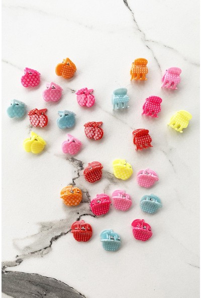 Takıştır Karışık Renk Küçük Boy Çocuk Mandal Toka Set