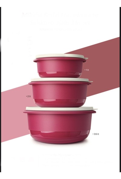 Tupperware Miksim 3.lü Set