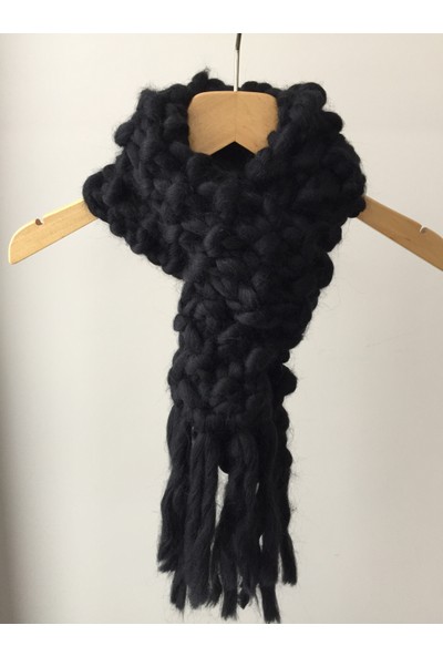 Mora Knit El Örgüsü Saf Yün Chunky Wool Kadın Atkı Mora Knit El Örgüsü Saf Yün Chunky Wool Kadın Atkı