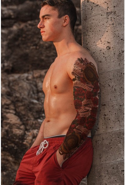 Takıştır Geçici Gül Modelli Kol Dövme Tattoo