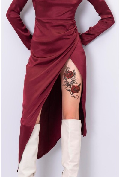 Takıştır Geçici Gül ve Çiçek Dövme Tattoo