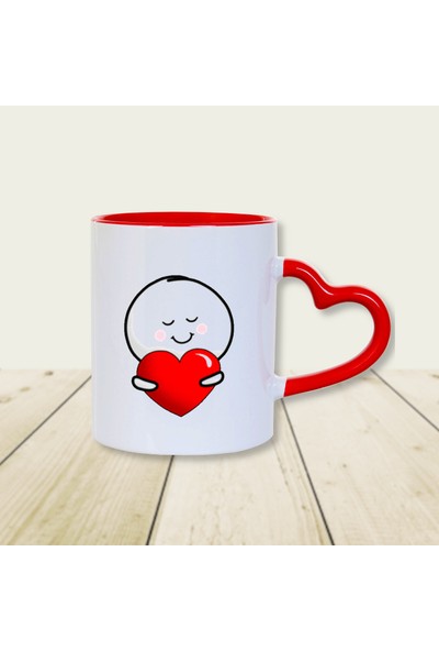 Burak Baskı Tasarım Sevgililer Gününe Özel Sevgiliden Alınan Kalp Tasarım Baskılı Kırmızı Kalp Kulplu Kupa Bardak Burak Baskı Tasarım Sevgililer Gününe Özel Sevgiliden Alınan Kalp Tasarım Baskılı Kırmızı Kalp Kulplu Kupa Bardak