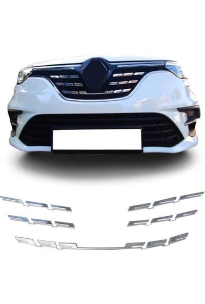 OTOTUNING53 Renault Megane 4 Makyajlı Kasa Krom Ön Panjur 5 Prç. 2020 Üzeri