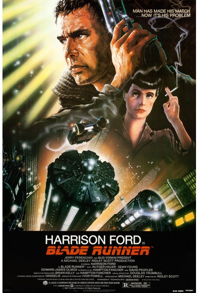 Aktüel Blade Runner (1982) 70 cm x 100 cm Afiş - Poster Zungrarat