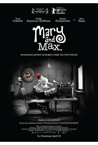 Aktüel Mary And Max (2009) 70 cm x 100 cm Afiş – Poster Varıoustq