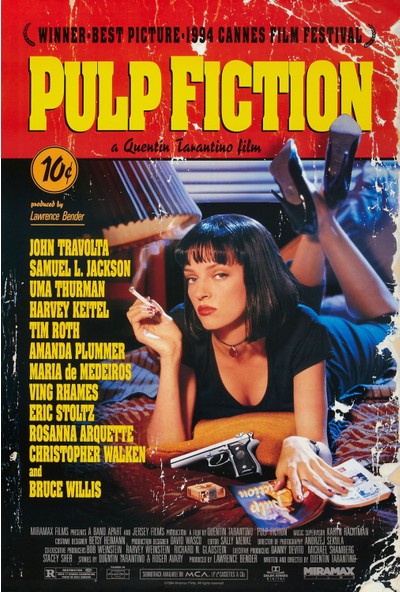 Aktüel Pulp Fiction (1994) 70 cm x 100 cm Afiş – Poster Sonsofgod Aktüel Pulp Fiction (1994) 70 cm x 100 cm Afiş – Poster Sonsofgod
