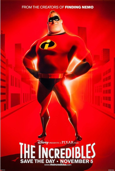 Aktüel The Incredibles (2004) 70 cm x 100 cm Afiş – Poster Maketball