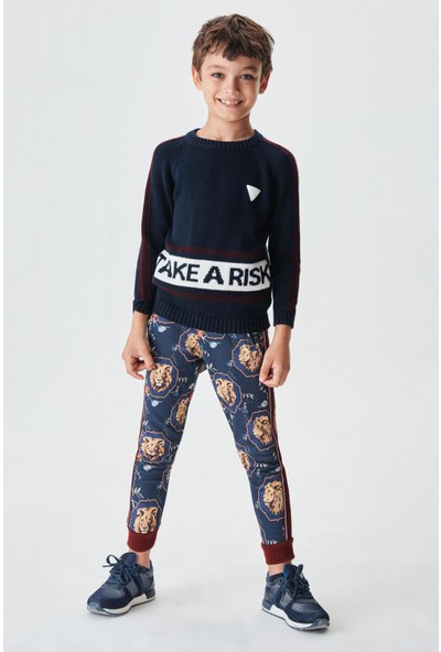 B&G Store Erkek Çocuk Lacivert Kazak 21FW1NB3432