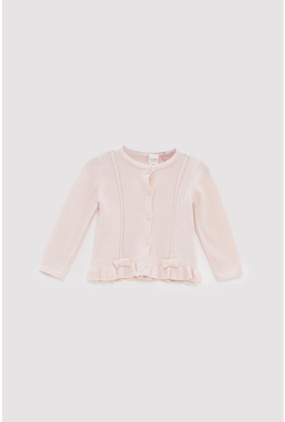 B&G Store Kız Bebek Pembe Hırka 21FW0LT7701