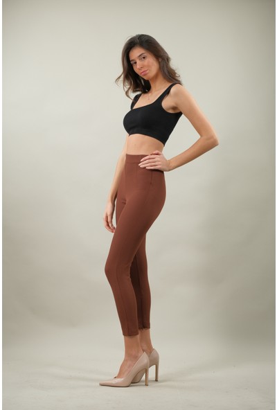 Abbra Kadın Yüksek Bel Tayt