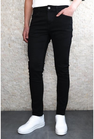 Collezıone Coljefsyh Esnek Likralı Slim Fit Siyah Jean Kot Pantolon Collezıone Coljefsyh Esnek Likralı Slim Fit Siyah Jean Kot Pantolon
