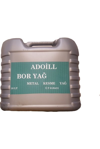 Adoil Bor Yağ 18 Lt Metal Kesme Yağ Üretim Tarihi 2021