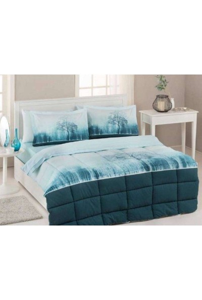 Özdilek Jungle Su Yeşili Uyku Seti Çift Kişilik