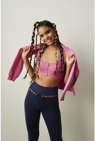 Penti K.pembe Zıp Front Spor Sütyeni