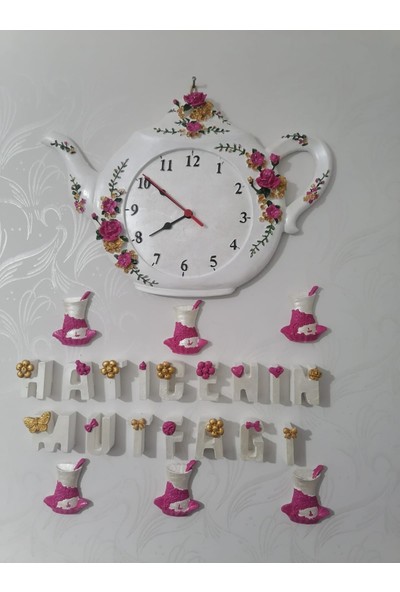 Kevser Hediyelik Mutfak Saat Seti