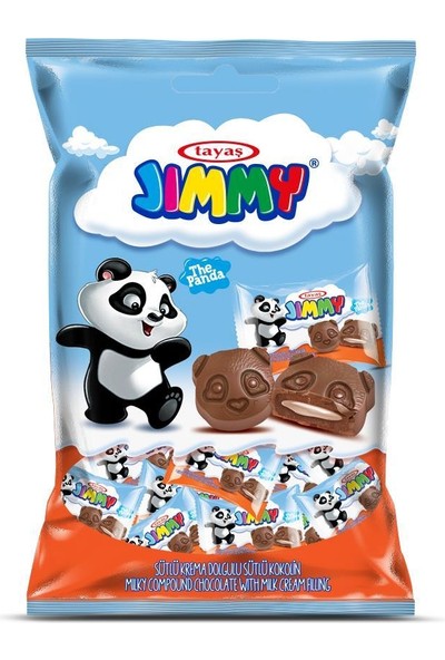 Tayaş Jimmy The Panda Sütlü Krema Dolgulu Sütlü Çikolata 248 gr.