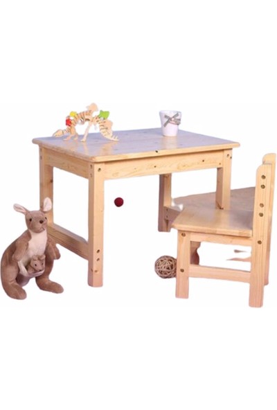 Charge Çocuk Masa ve Sandalye Seti Ahşap Charge Çocuk Masa ve Sandalye Seti Ahşap