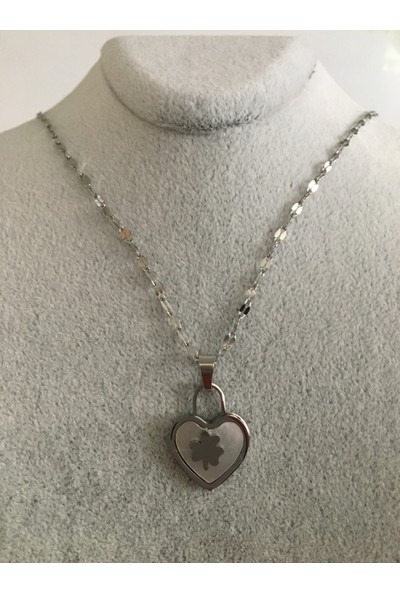 Alc Shop Kalpli Yonca Işlemeli Bayan Kolye 14 Şubat Özel Hediye Alc Shop Kalpli Yonca Işlemeli Bayan Kolye 14 Şubat Özel Hediye