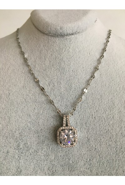 Alc Shop Zirkon Taşlı Tektaş Model Bayan Kolye Alc Shop Zirkon Taşlı Tektaş Model Bayan Kolye