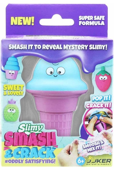 Slimy Smash & Crack Parçalanan Slime - Mavi-Pembe Külah Dondurma Slimy Smash & Crack Parçalanan Slime - Mavi-Pembe Külah Dondurma