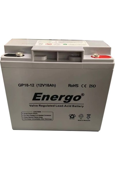 Energo GP18-12 12 Volt 18 Ah Battery Akü Energo GP18-12 12 Volt 18 Ah Battery Akü