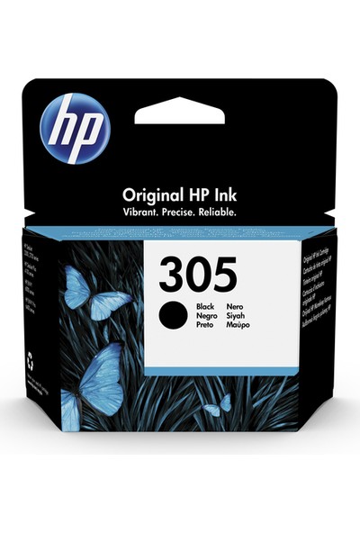 Hp 305 Black Original Ink Cartridge Siyah