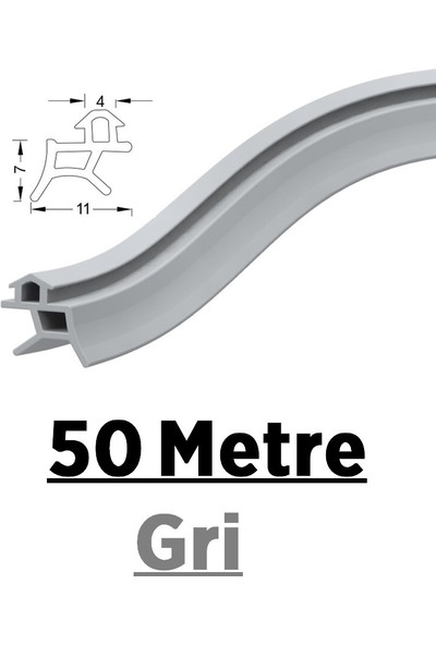 Contacall Pen Markalarının Kapı Pencere Contası Pvc Fitili 50 Metre Gri Tüm Standart Pvc Pimapen, Fıratpen, Egepen, Winsa Gibi Markalara Uygun Contacall Pen Markalarının Kapı Pencere Contası Pvc Fitili 50 Metre Gri Tüm Standart Pvc Pimapen, Fıratpen, Egepen, Winsa Gibi Markalara Uygun