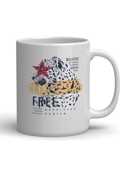 Nacarlar Kaplan Baskılı Kupa Bardak