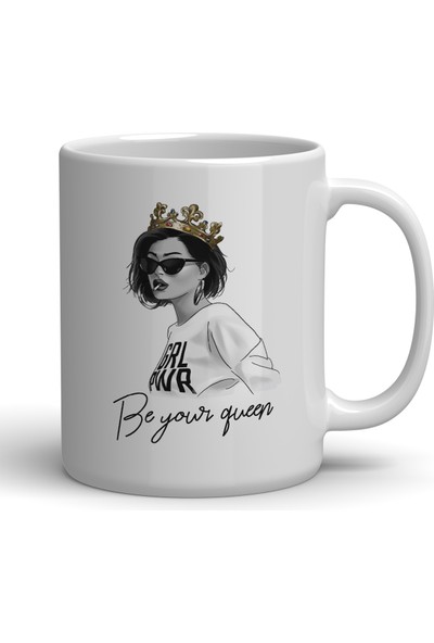 Kraliçe Baskılı Kupa Bardak