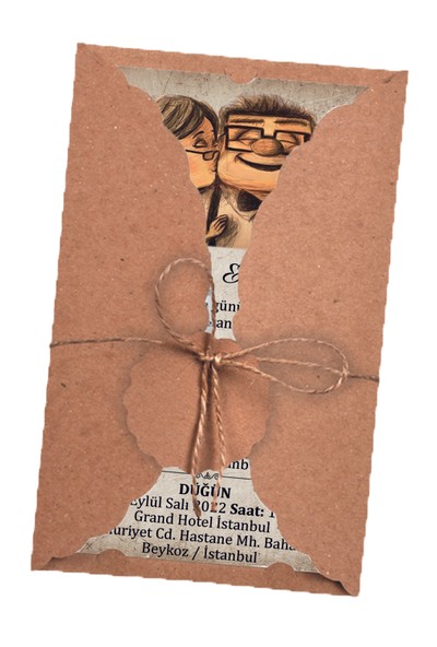 Safari Düğün Davetiyesi Zarfı Nişan Davetiyesi Zarfı Kına Davetiyesi Zarfı 100 Adet