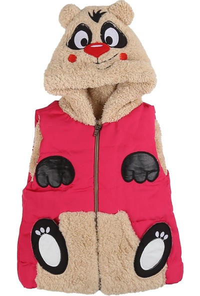 Tomurcuk Çocuk Panda Yelek 1-4 Yaş