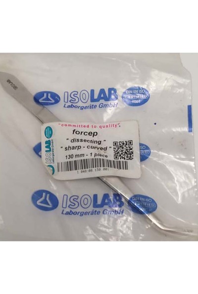 Isolab Payet Tutma Pensi 13 cm Eğri Uçlu Isolab Payet Tutma Pensi 13 cm Eğri Uçlu