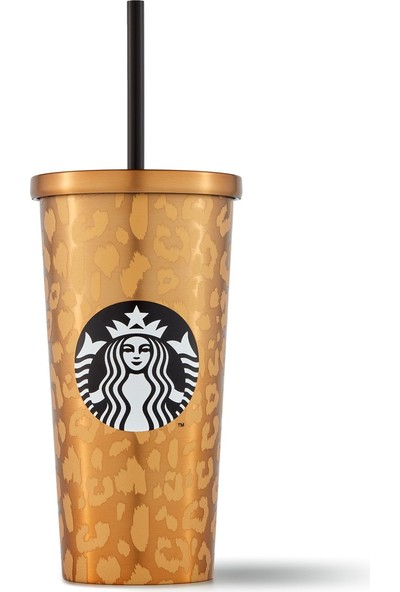Starbucks Starbucks® Altın Renkli Leopar Desenli 473 ml - 11128514