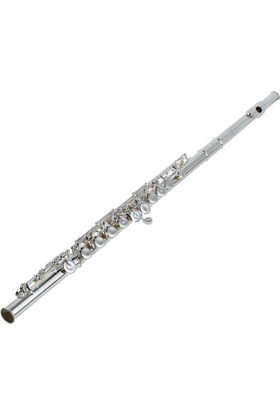 Dragon Pearl Pearl Quantz F505E Yan Flüt Gümüş Kaplama, Kapalı Perde Forza Ağızlık