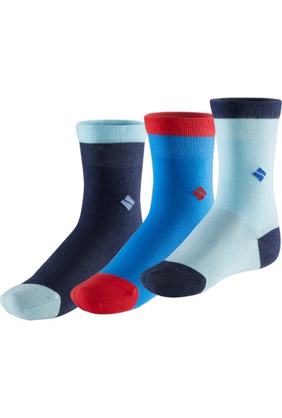 Bonny Silver Koku Yapmayan Soket Erkek Çocuk Karışık Gümüş Çorap 3'lü Paket Bonny Silver Koku Yapmayan Soket Erkek Çocuk Karışık Gümüş Çorap 3'lü Paket