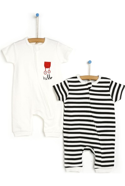 Hello Baby Basic Erkek Bebek 2li Patiksiz Tulum