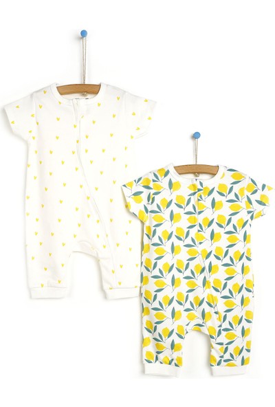 Hello Baby Basic Kız Bebek 2li Patiksiz Tulum