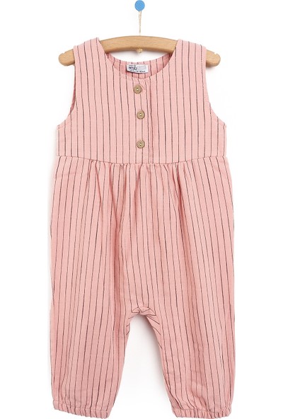 Hello Baby Basic Kız Bebek Dokuma Salopet Hello Baby Basic Kız Bebek Dokuma Salopet