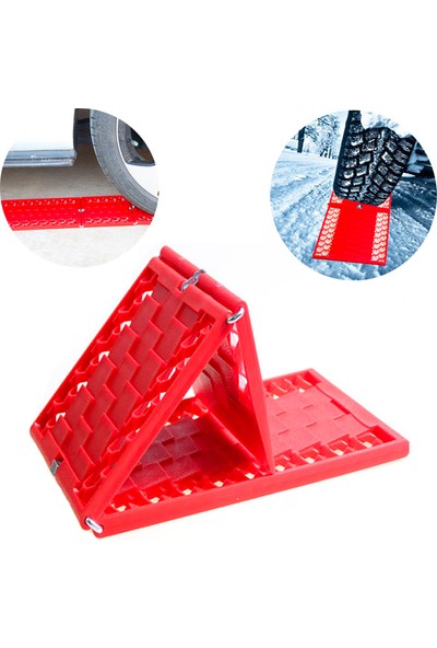 ally mobile Araç Lastik Kar ve Çamur Paleti Tekerlek Patinaj Pedi Katlanabilir-Kırmızı ally mobile Araç Lastik Kar ve Çamur Paleti Tekerlek Patinaj Pedi Katlanabilir-Kırmızı