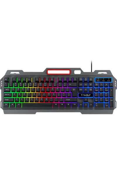 T-Wolf T16 Gaming Rgb Oyuncu Klavye T-Wolf T16 Gaming Rgb Oyuncu Klavye