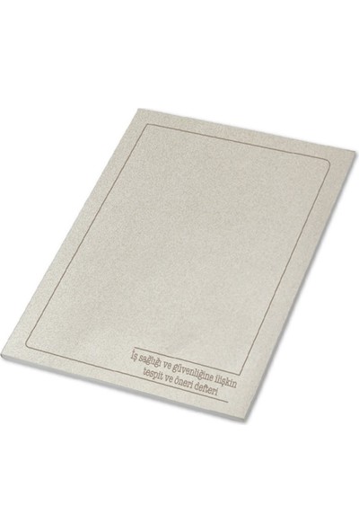 Bayındır Iş Sağlığı ve Güvenliği Tespit ve Öneri Defteri 50 Yaprak Otokopili Numaralı Karton Kapak BCD0515 Bayındır Iş Sağlığı ve Güvenliği Tespit ve Öneri Defteri 50 Yaprak Otokopili Numaralı Karton Kapak BCD0515