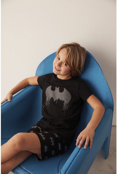 Siyah Batman Dad 2 Pack Pijama Takımı Siyah Batman Dad 2 Pack Pijama Takımı