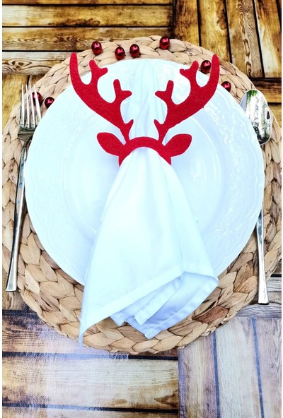 Evde Ucuz 6 Adet Dekoratif Geyikli Peçete Yüzüğü Evde Ucuz 6 Adet Dekoratif Geyikli Peçete Yüzüğü