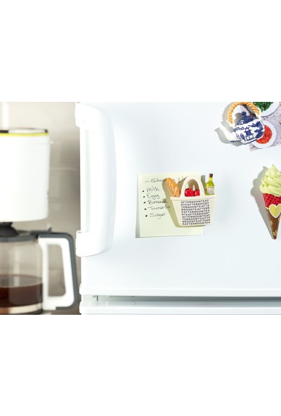 Madame Coco Buzdolabı Magneti Alışveriş Sepeti Madame Coco Buzdolabı Magneti Alışveriş Sepeti