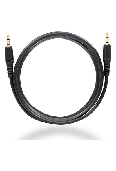 Omac Aux Kablo 1 Metre Siyah Omac Aux Kablo 1 Metre Siyah