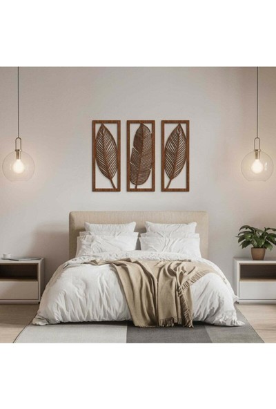 Evde Ucuz Yaprak Desenli Duvar Dekoru