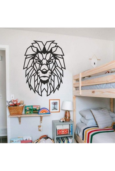 Evde Ucuz Aslan Ahşap Duvar Dekoru