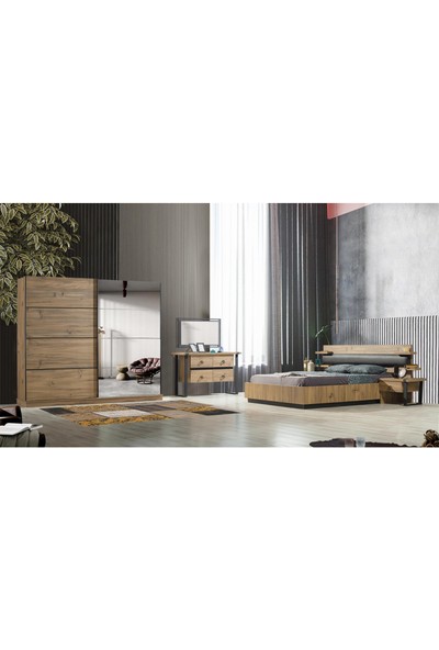 Moleron Mia Sürgülü Yatak Odası Takımı