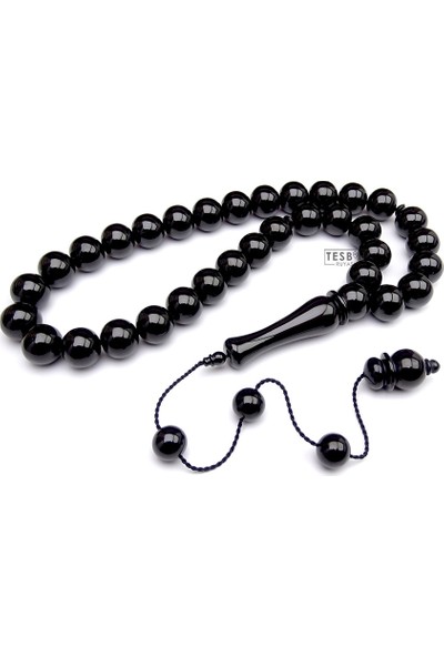 Tesbih Rüyası Özel Koleksiyonluk 14X14MM Oltu Taşı Tesbih